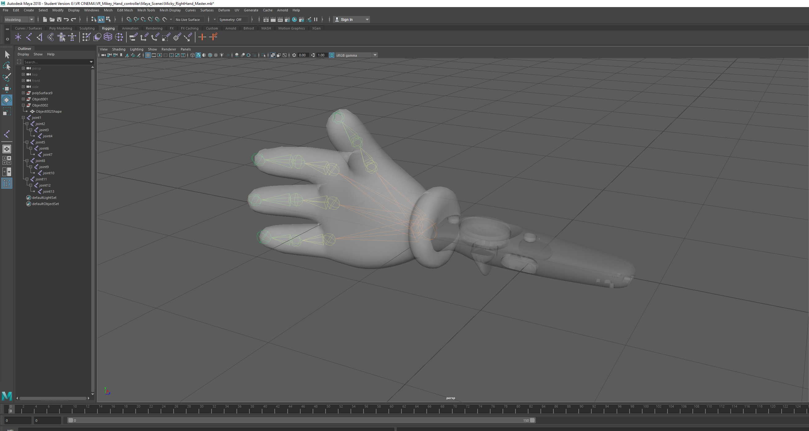 Rigging cartoon hand for VR? - Autodesk Community