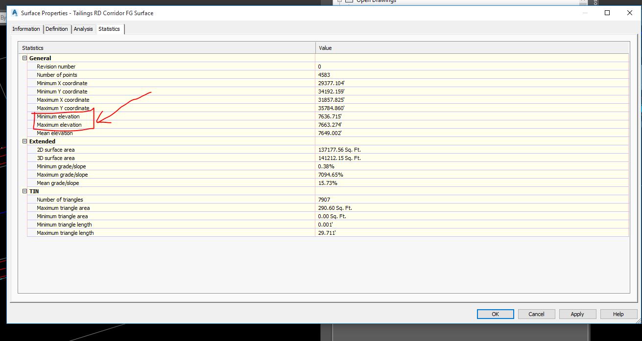Solved: cogo points above a surface - Autodesk Community