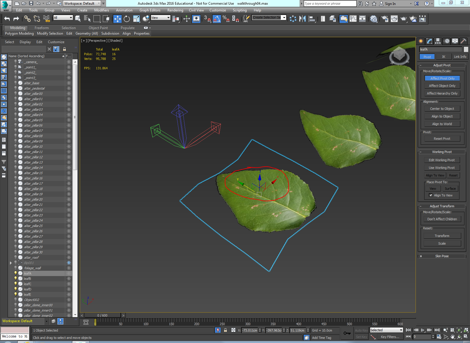 Cannot affect pivot - Autodesk Community