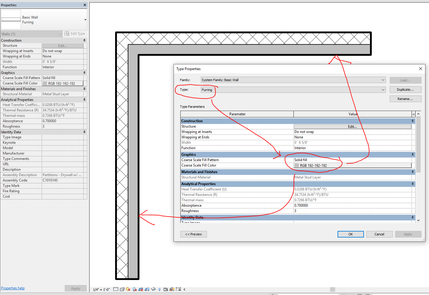 Dual Wall Hatches in Plan - Autodesk Community