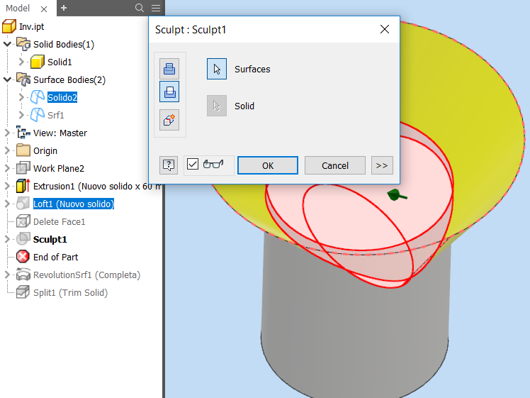 Solved: Cutting body with hybrid modeling - Autodesk Community