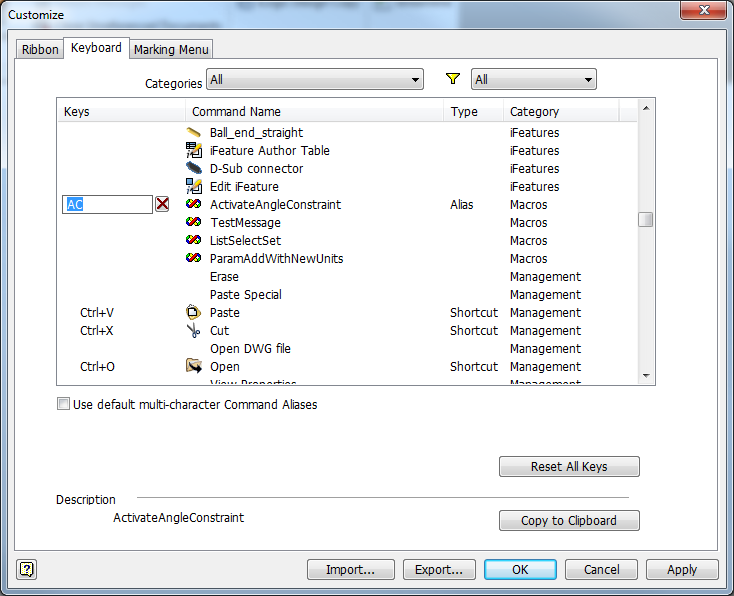 Solved: ilogic shortcut key - Page 3 - Autodesk Community