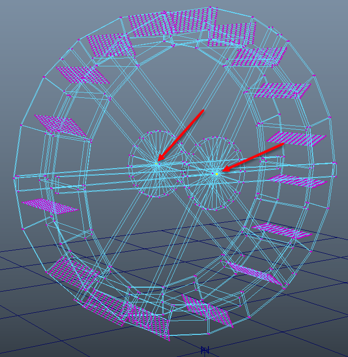 Solved: how can i make the water wheel move along with a particle ...