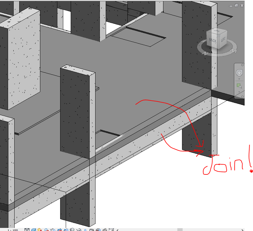 Is there any problem to join a marginal beam with a floor with ...