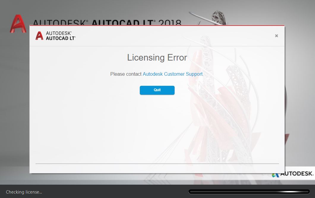 Solved: Licesing error - Autodesk Community