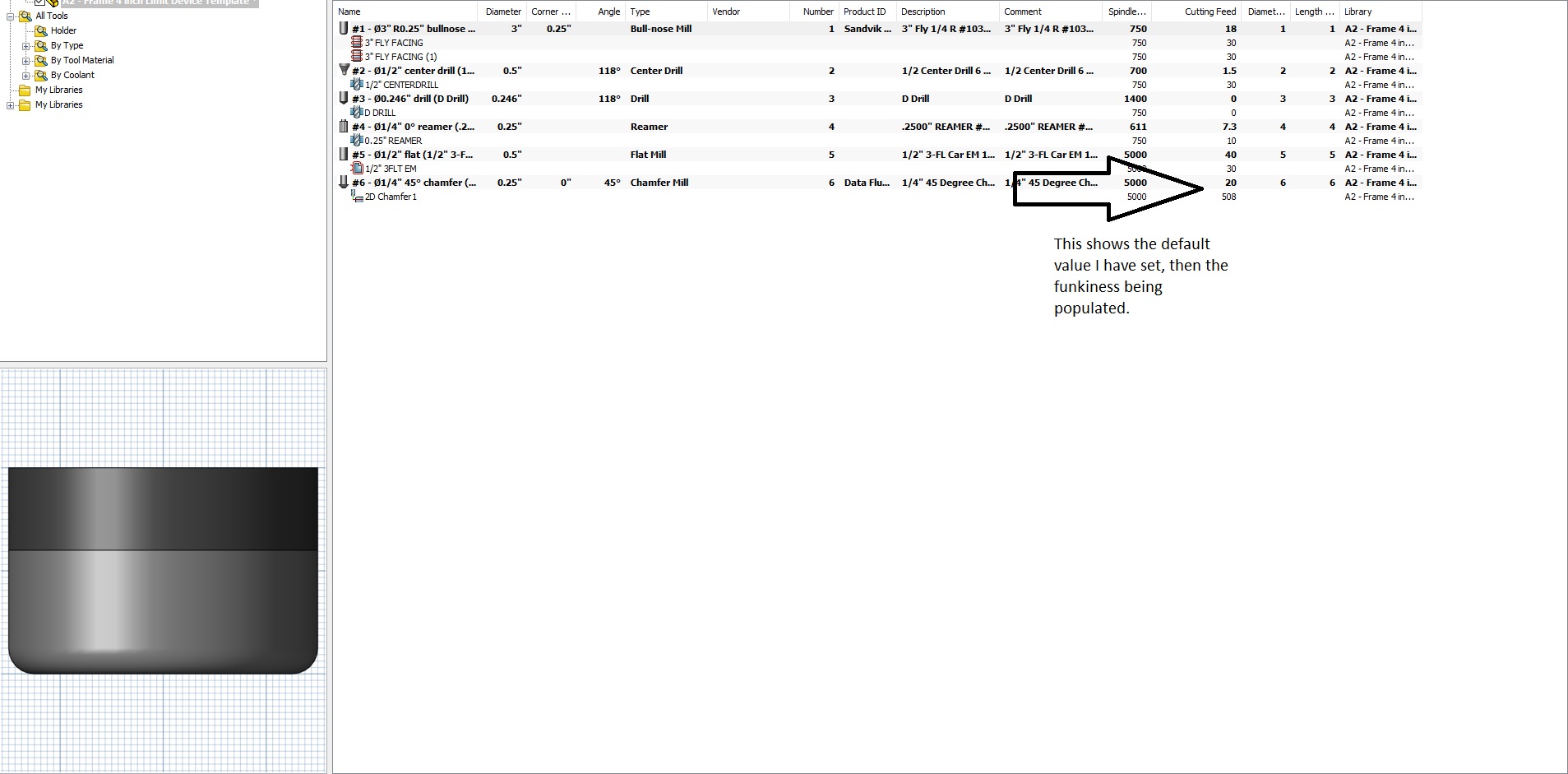 Solved: Feed rate changes, not what I set as default. - Autodesk Community