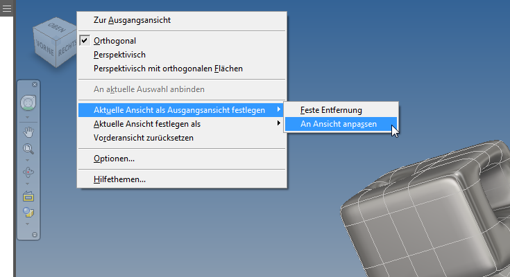 Gelöst: Inventor: Beim Öffnen einer Datei zentrieren und ausrichten ...