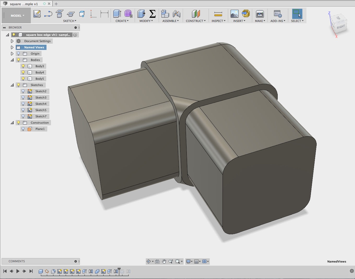 Solved: Square box edges - arc and fillet - Autodesk Community