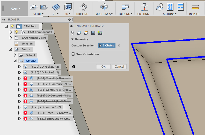 Solved: Cleaning out a corner of an inside chamfer - Autodesk Community