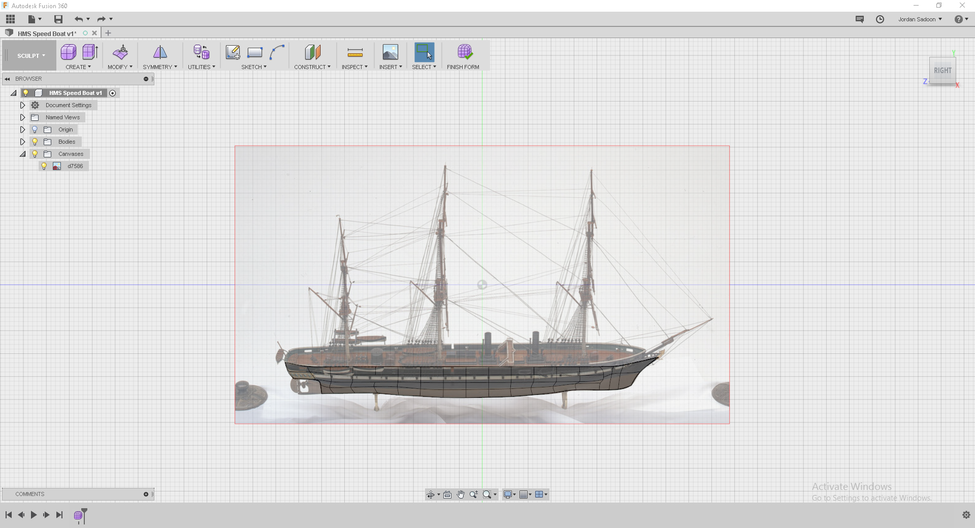 HMS Warrior Hull Model - Autodesk Community