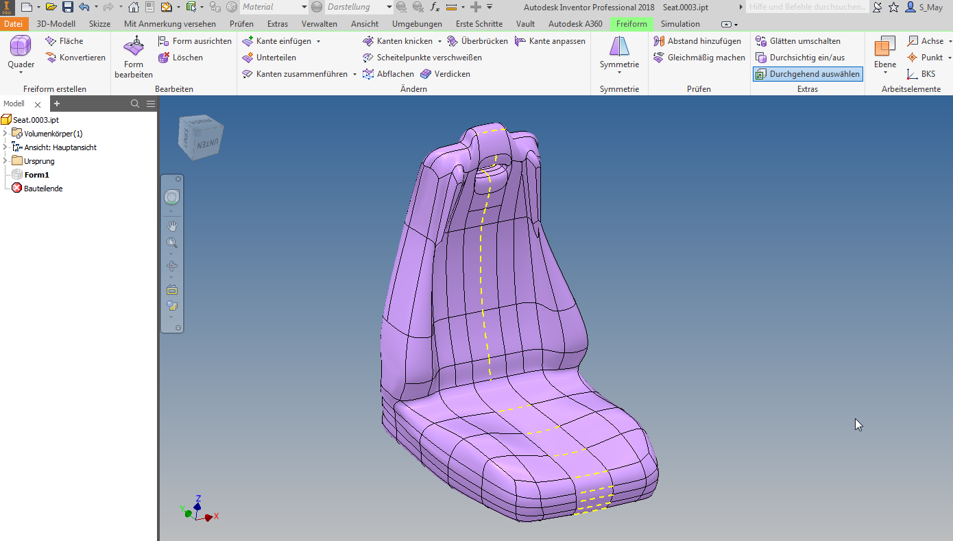 Gelöst Freiformflächen In Inventor Autodesk Community