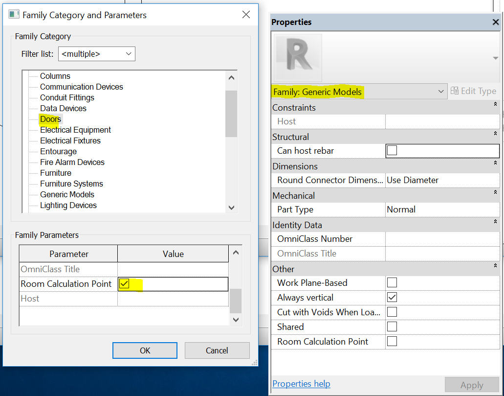 Solved: Generic Model doors, reading room number/names - Autodesk Community