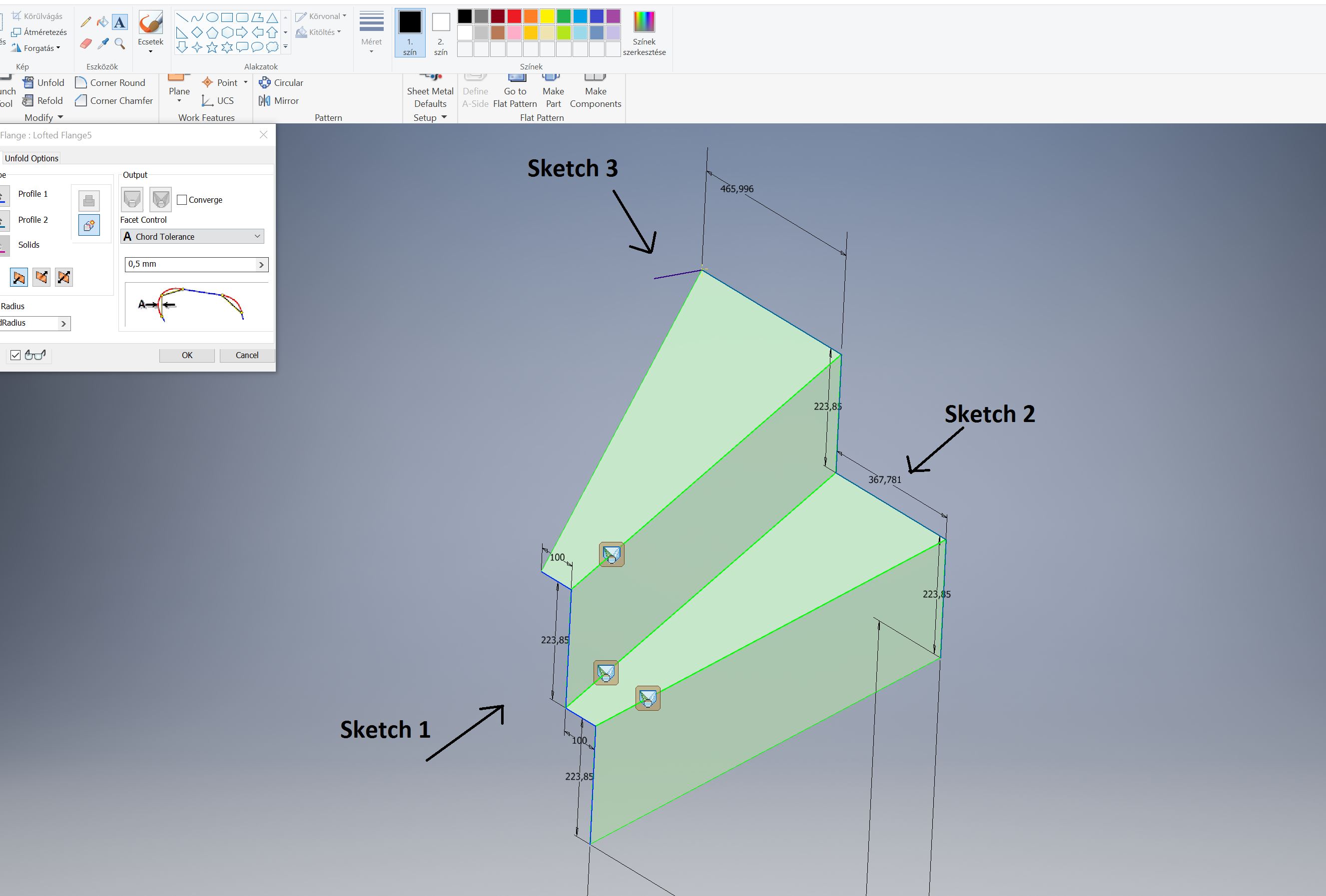 Solved: Lofted Flange between 3 sketches Inventor 2017 - Autodesk Community