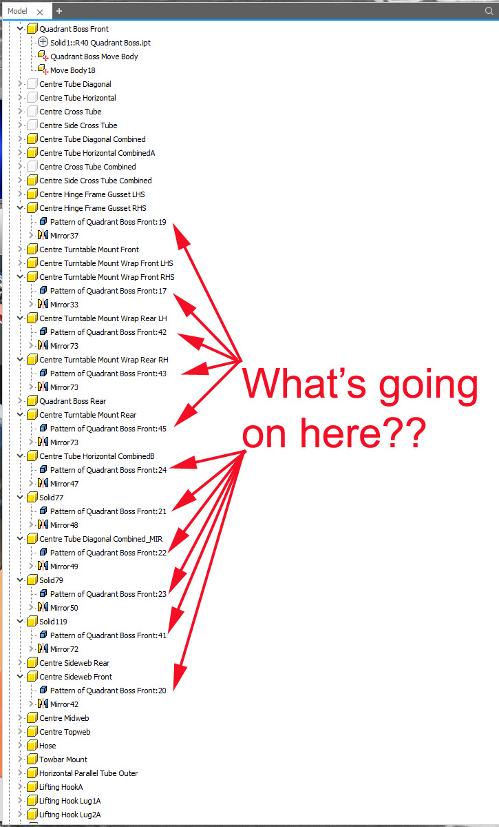 IV2018.2 - Phantom pattern oddity - Autodesk Community