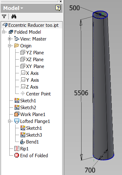 Solved: Creating a flat pattern of an eccentric reducer. - Autodesk ...