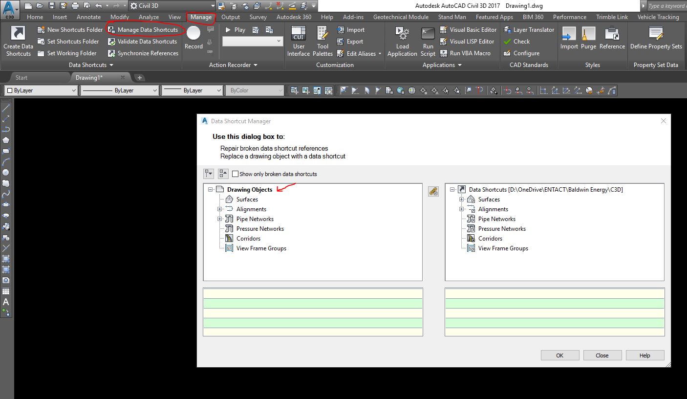 Solved: Civil3D Data Shortcut profile overwrite - Autodesk Community