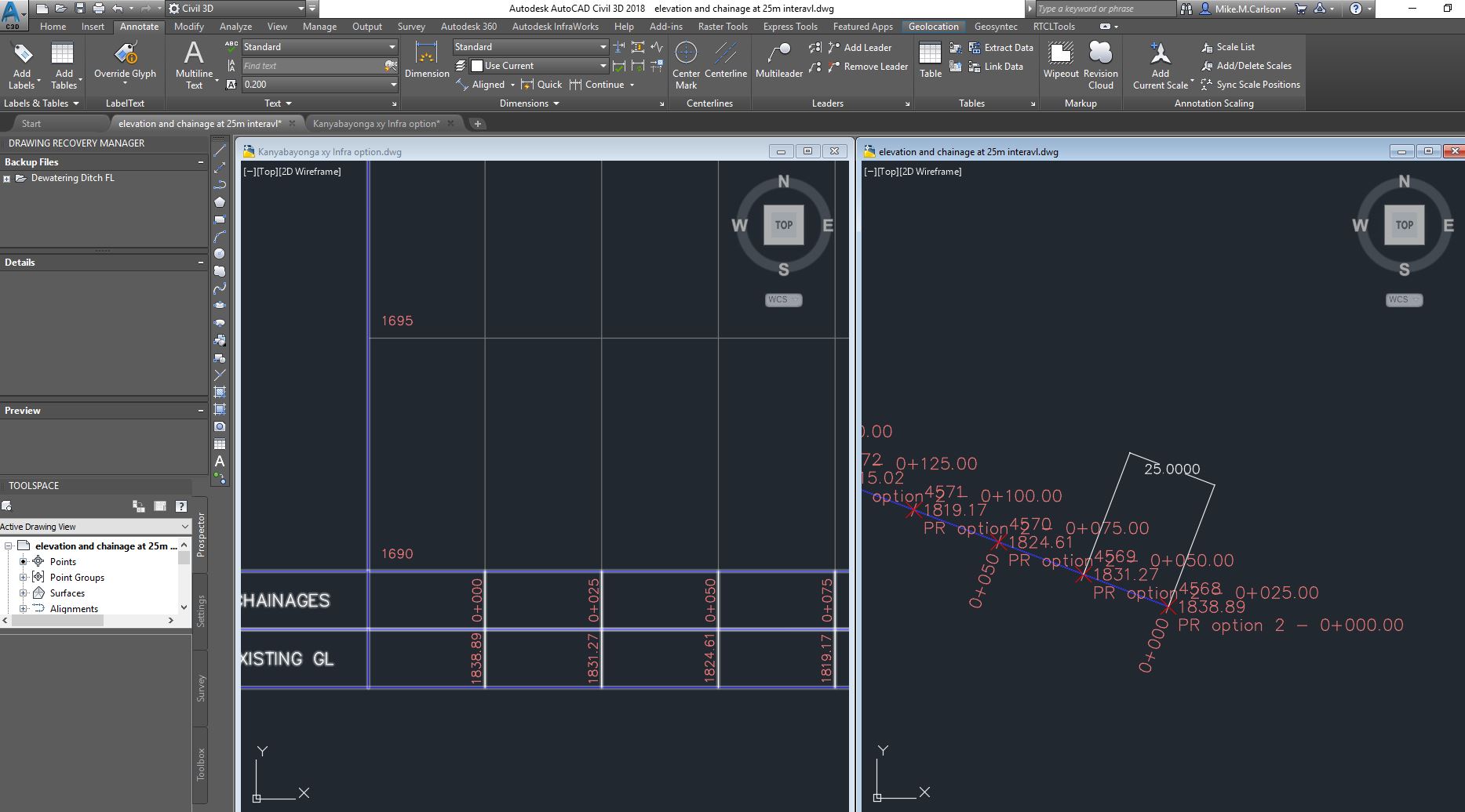 Solved: Exporting chainages and levels data from Civil 3D to Excel and/or word text - Autodesk ...