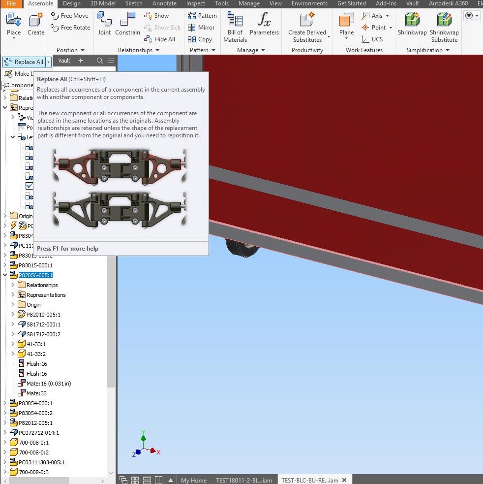 copy Assembly and replace component - Autodesk Community