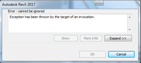 Solved: Error - Exception has been thrown by the target of an ...