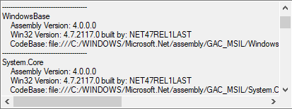 FATAL ERROR: Unhandled e0434352h Exception at 619a9d98h,7ea79d98h ...