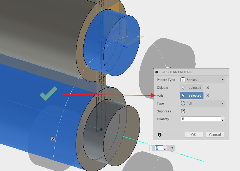 Solved: Newbie trying to create circular patern of/with body - Autodesk ...