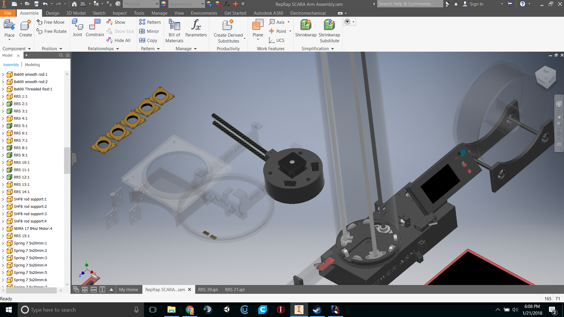Solved: How to joint a slider through 3 rods - Autodesk Community