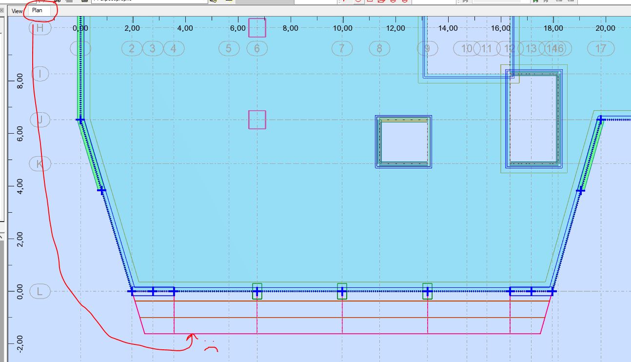 Solved: Section Shape in PLAN VIEW (Building Strucutre Template) - How ...