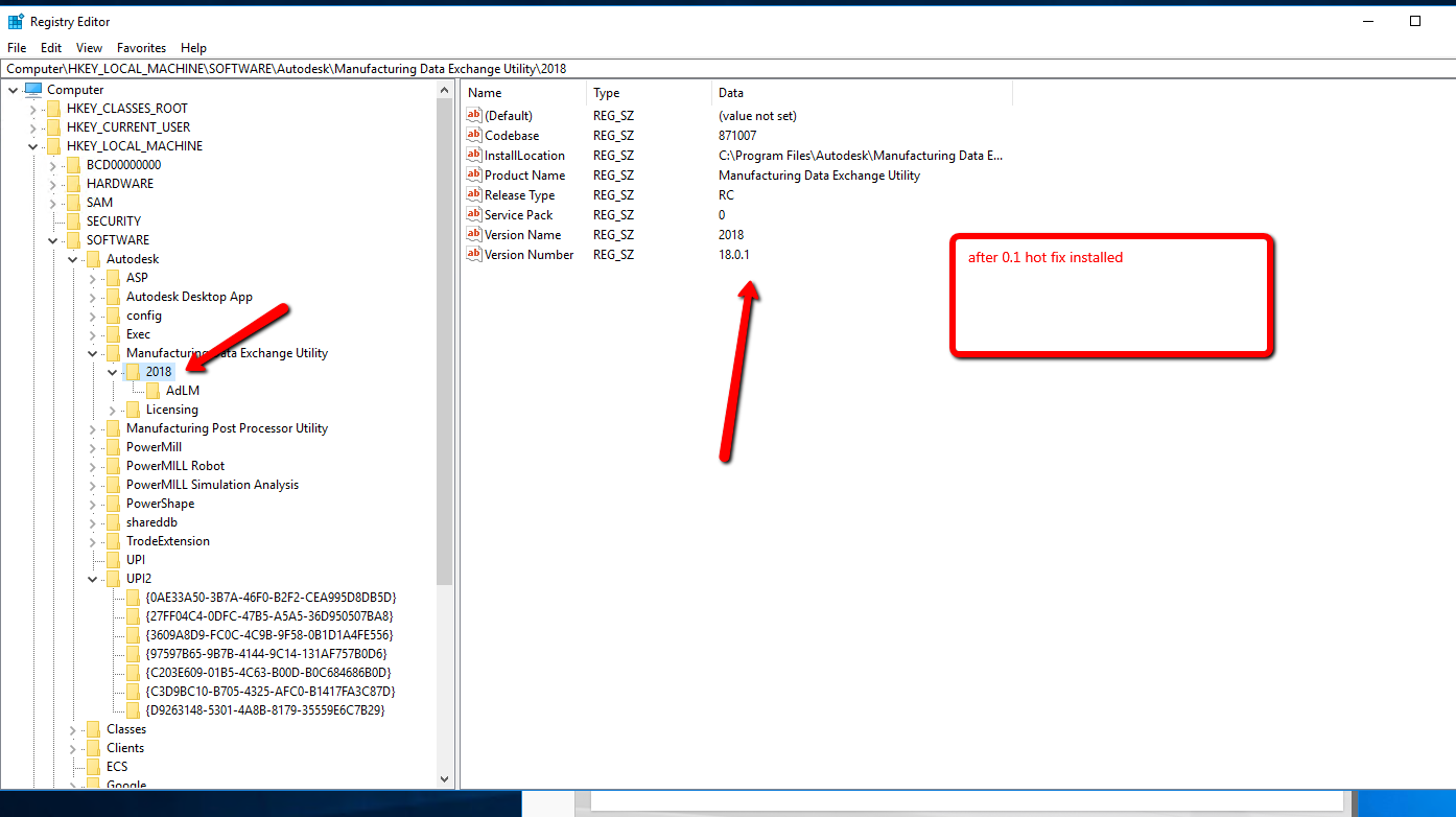 AUTODESK Manufacturing Data Exchange Utility update 2018.1.1 failed - Autodesk Community