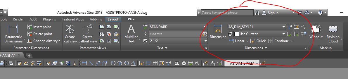 Solved Dim Associative To Paperspace Not Viewport Autodesk Community