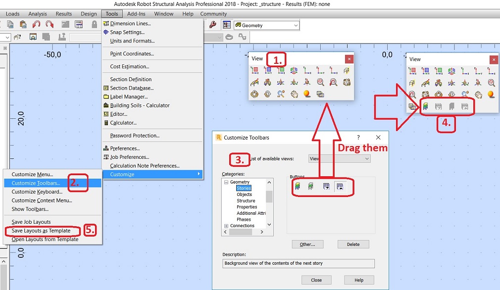 Solved: Section Shape in PLAN VIEW (Building Strucutre Template) - How ...