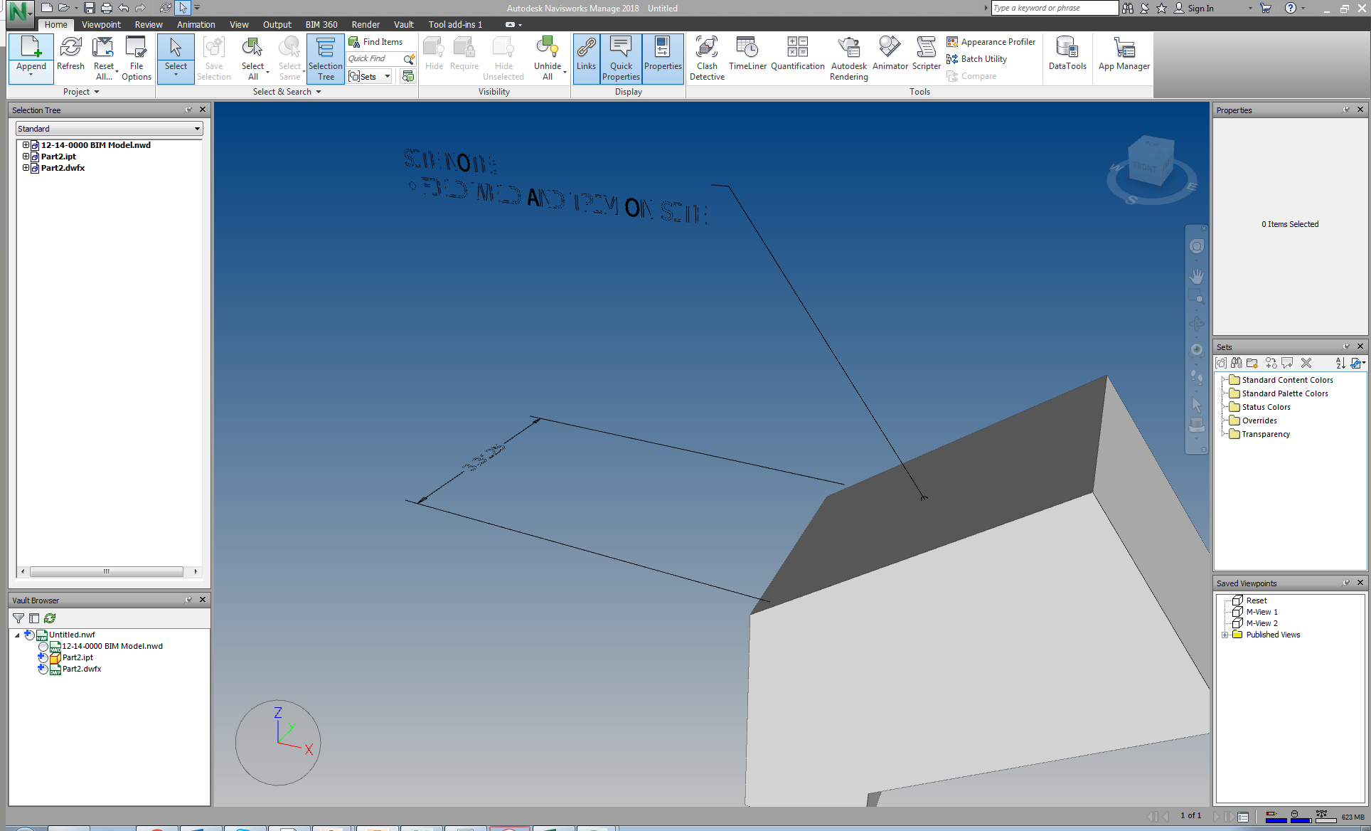 Inventor 2018 Annotate into Navisworks displaying incorrectly ...