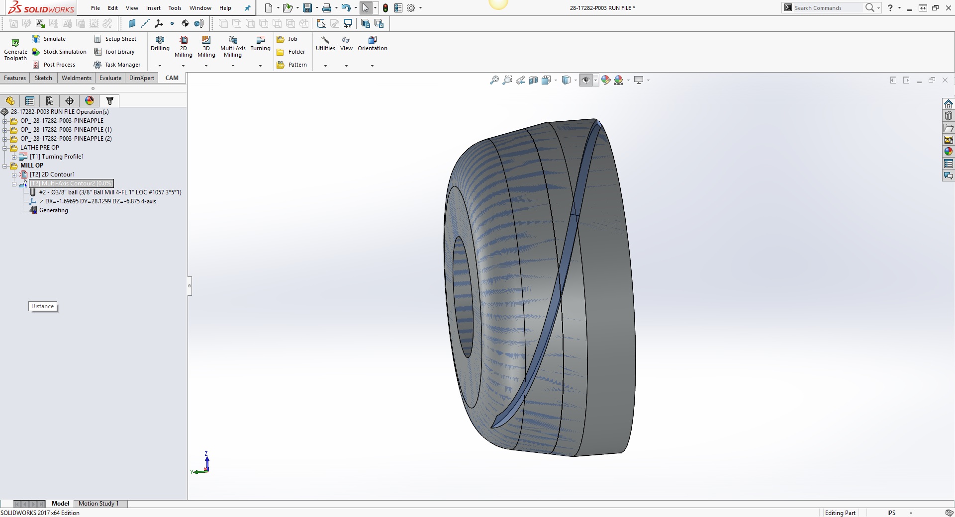 Multi Axis Contour/Wrap Toolpath - Autodesk Community