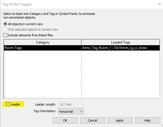 Solved: Room Tag Automatic Leader - Autodesk Community