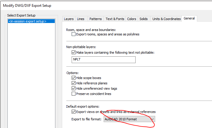 Solved: How to export to cad with 2010 version by default - Autodesk ...