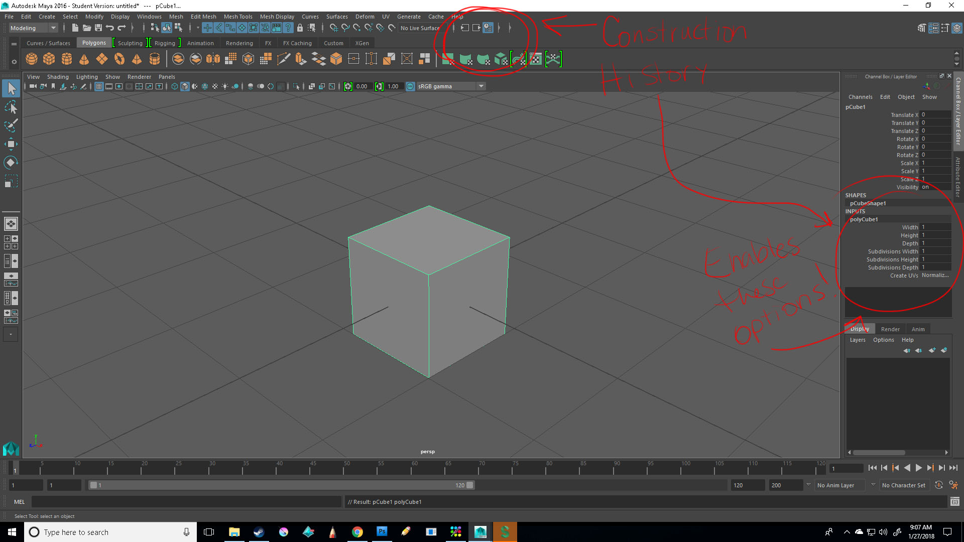 Solved: Modeling Options in Channel Box - No Options! - Autodesk Community