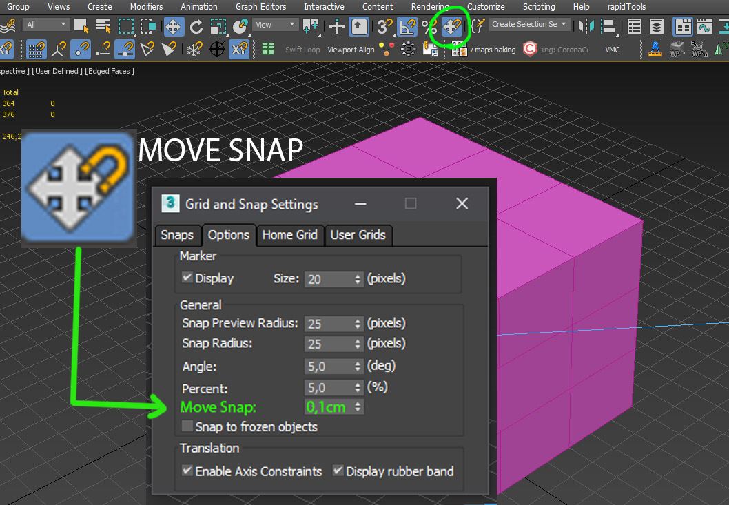 Snapping for Move Tool - Autodesk Community