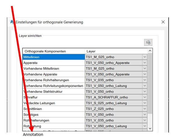 Layer for annotation in ortho settings - Autodesk Community