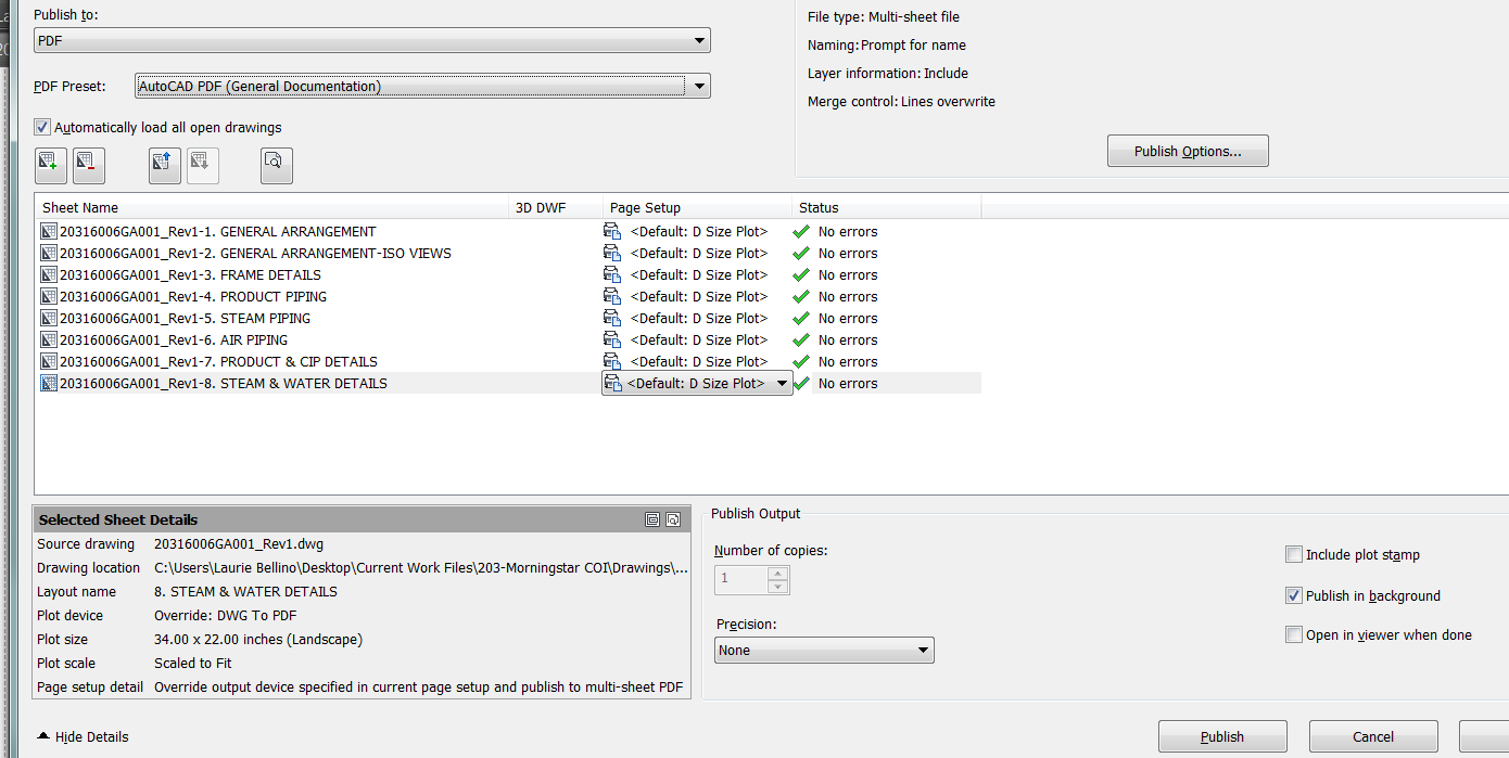Solved: Publishing Color Issue - Autodesk Community
