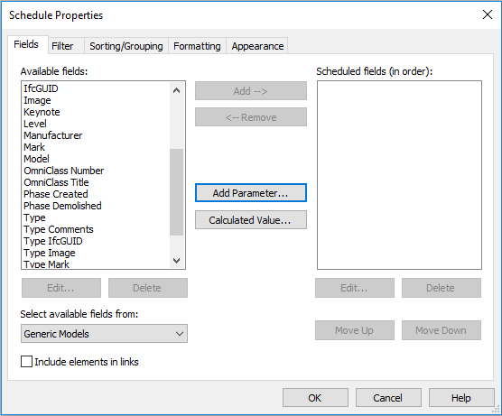 Offset parameter to show in schedules? - Autodesk Community