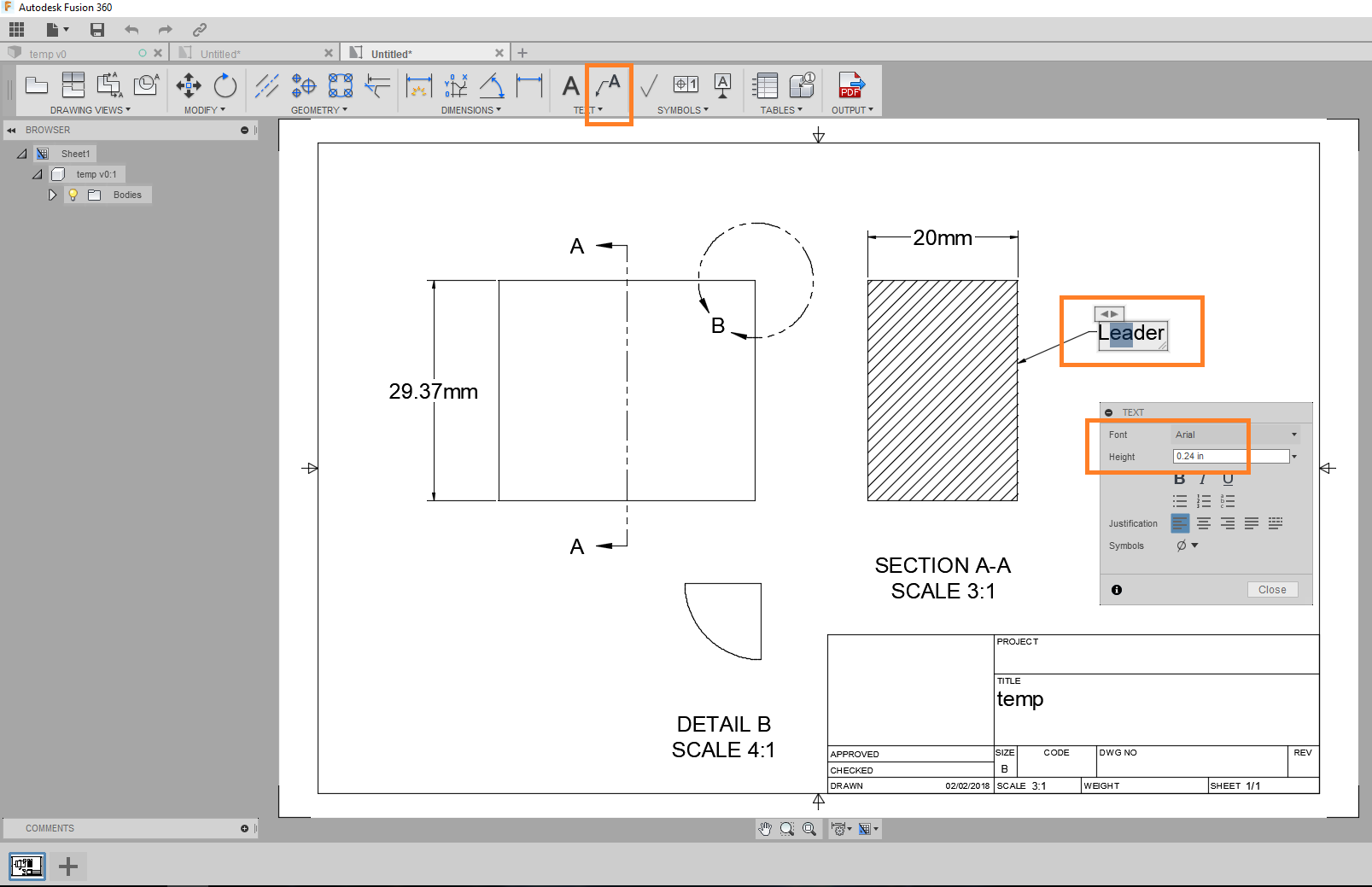 Section view label size issue - Autodesk Community