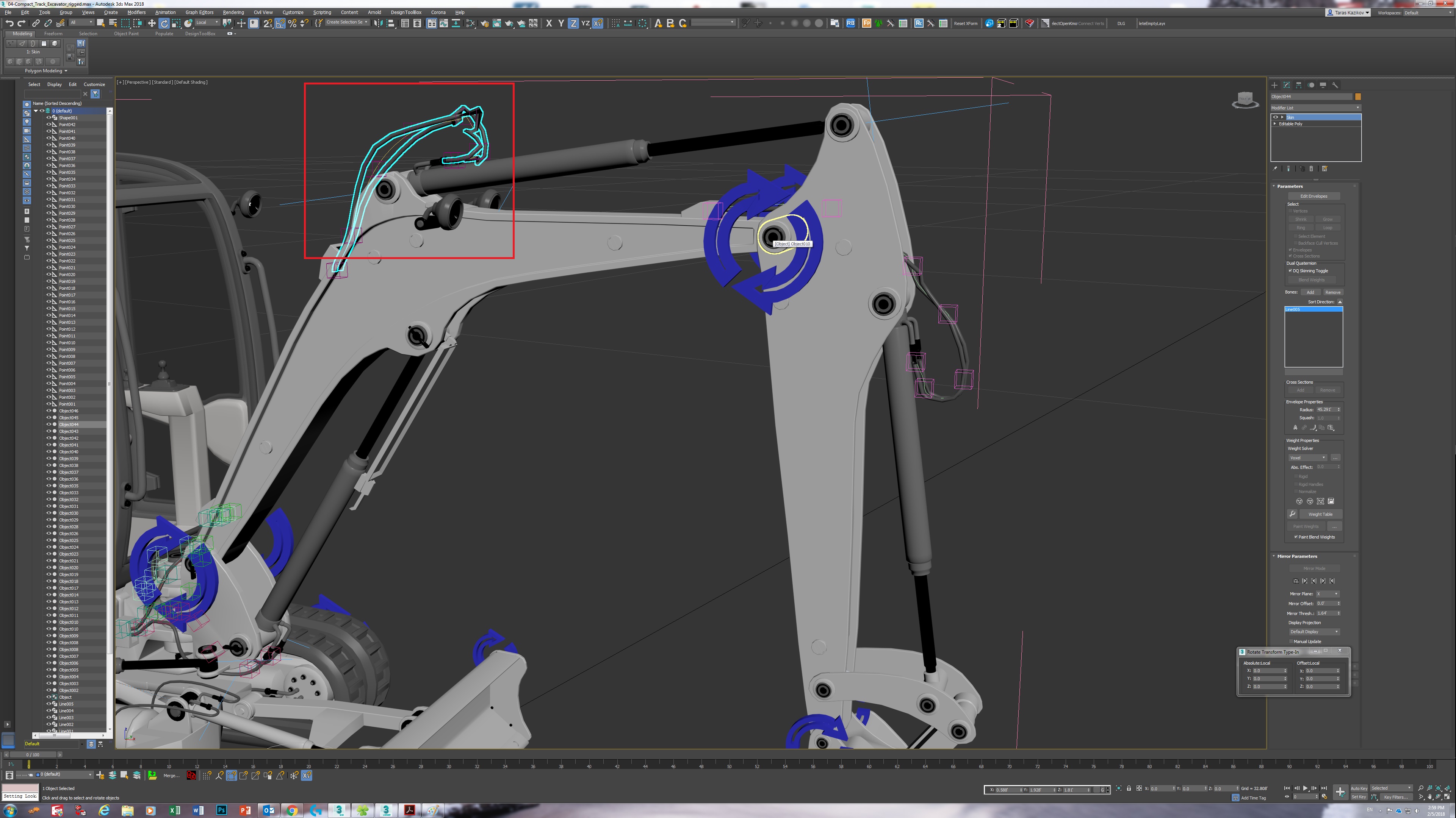 Rigging using Spline IK Control and Skin modifier - Autodesk Community