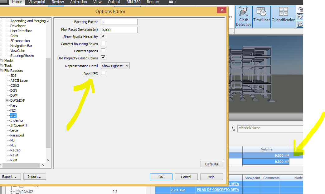 Solved: Navisworks, ifc File Volume is being reset to zero! - Autodesk Community