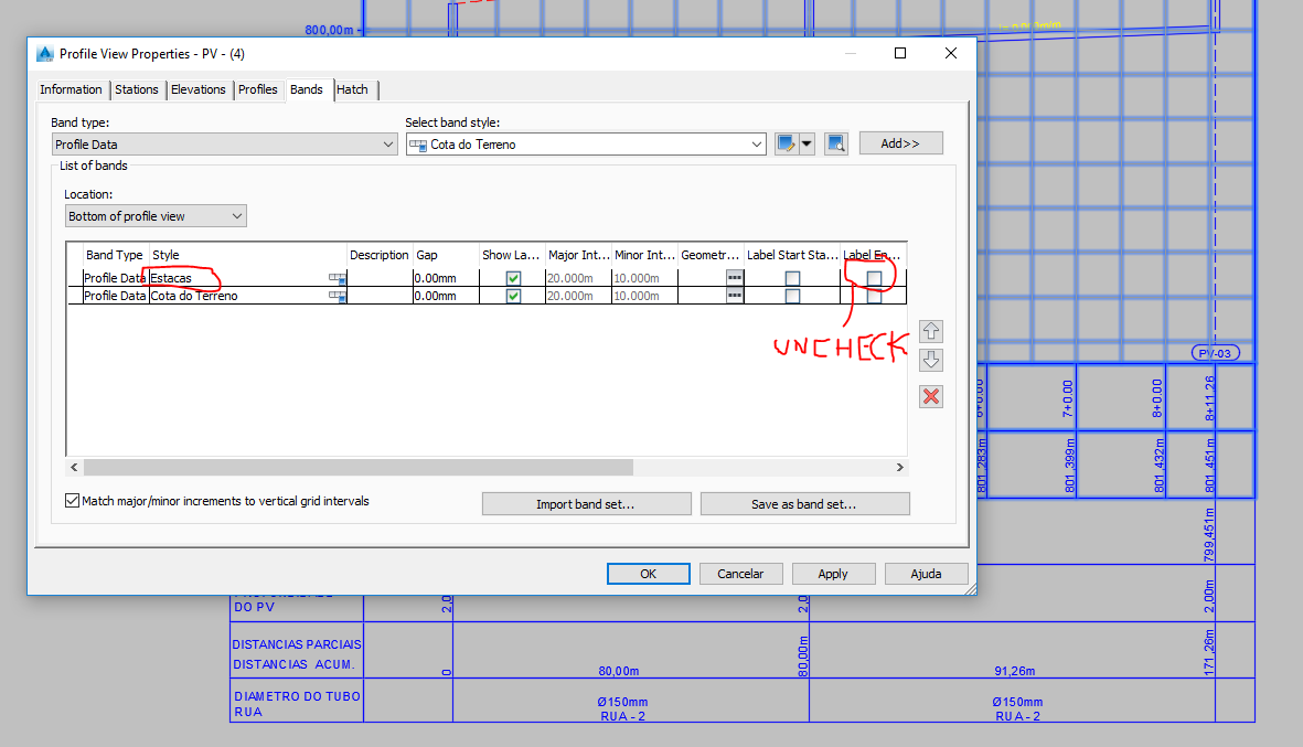 Solved: Profile - view data band - Autodesk Community