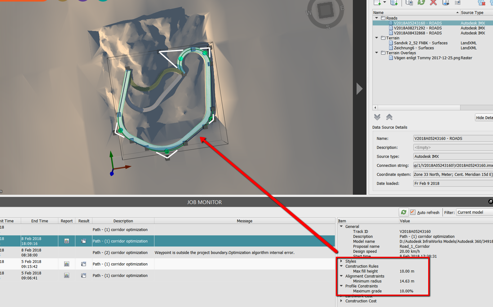 Corridor optimization fails - Autodesk Community