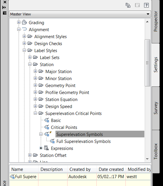 How to make a label in plan with sections slopes from corridor ...