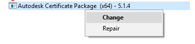 Solved: Autodesk Certificate Package Uninstall - Autodesk Community