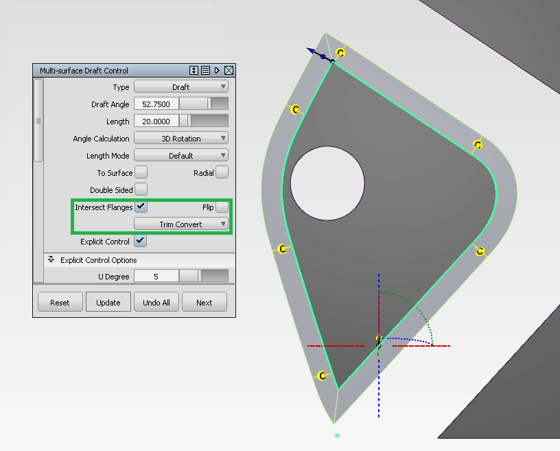 Solved: Multi surface draft corner split issue - Autodesk Community