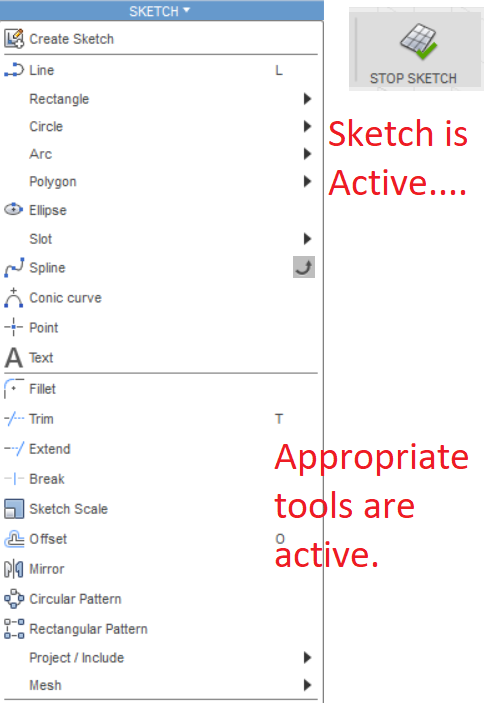 Solved: Why are some commands grayed out in the Sketch toolbar menu? - Autodesk Community