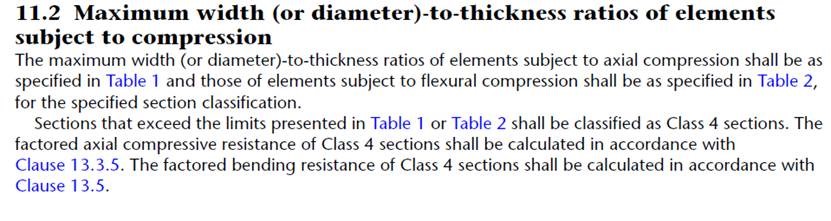 Solved: CSA-S16-09 Section classification - Autodesk Community
