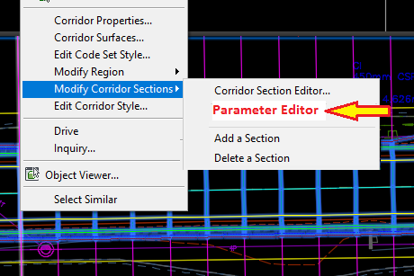 Access Corridor Parameter Editor - Outside of Section Editor - Autodesk Community